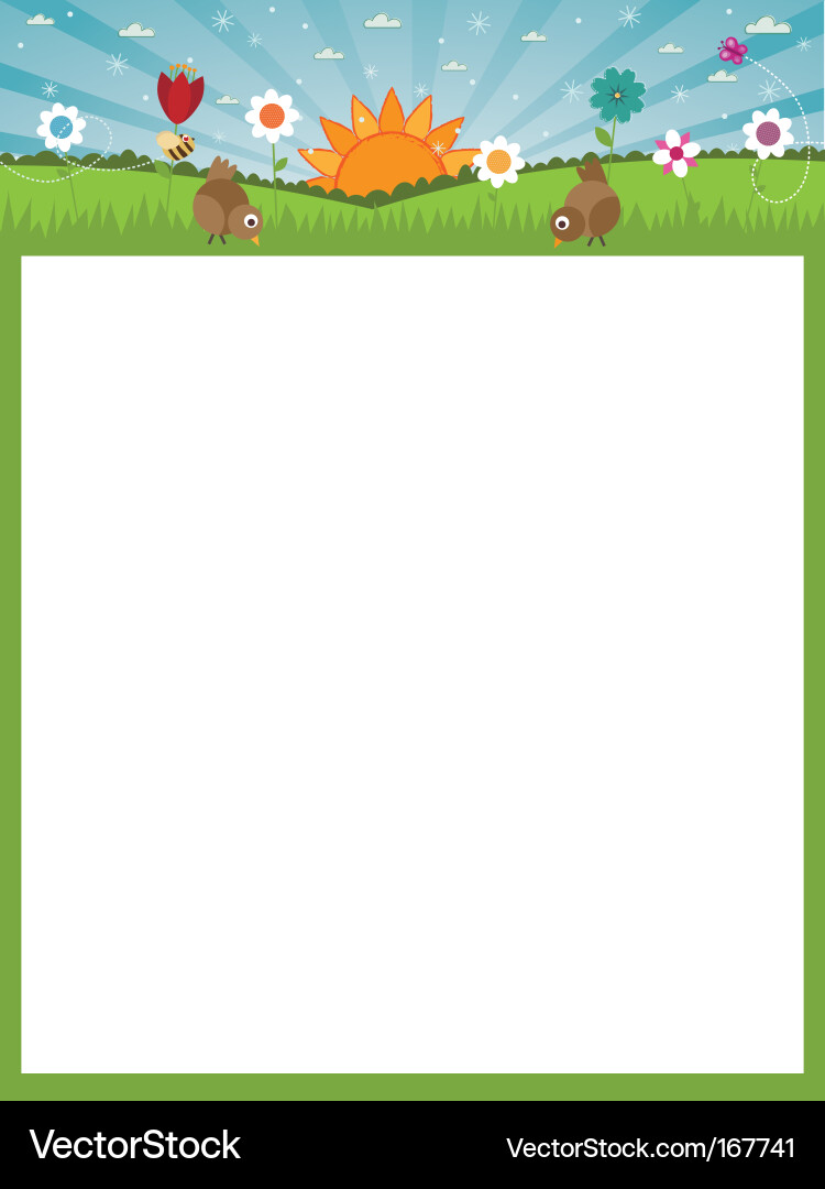 Nature poster Royalty Free Vector Image - VectorStock