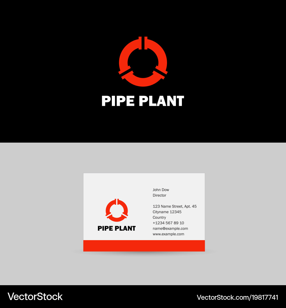 Pipes logo emblem pipeline icon Royalty Free Vector Image