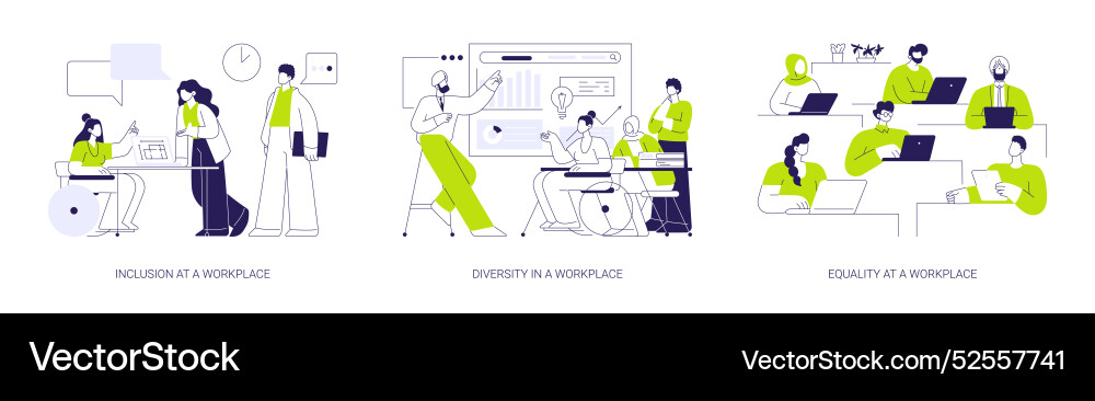 Teamwork organization abstract concept Royalty Free Vector