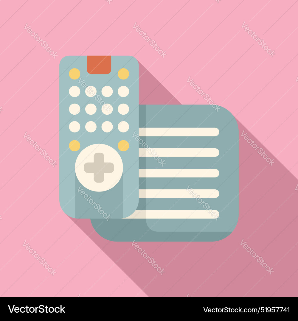 Tv set top box receiver with remote control Vector Image