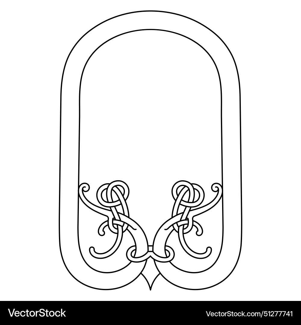 Viking scandinavian design ancient decorative Vector Image