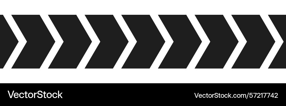 Chevron road marking directional guidance Vector Image