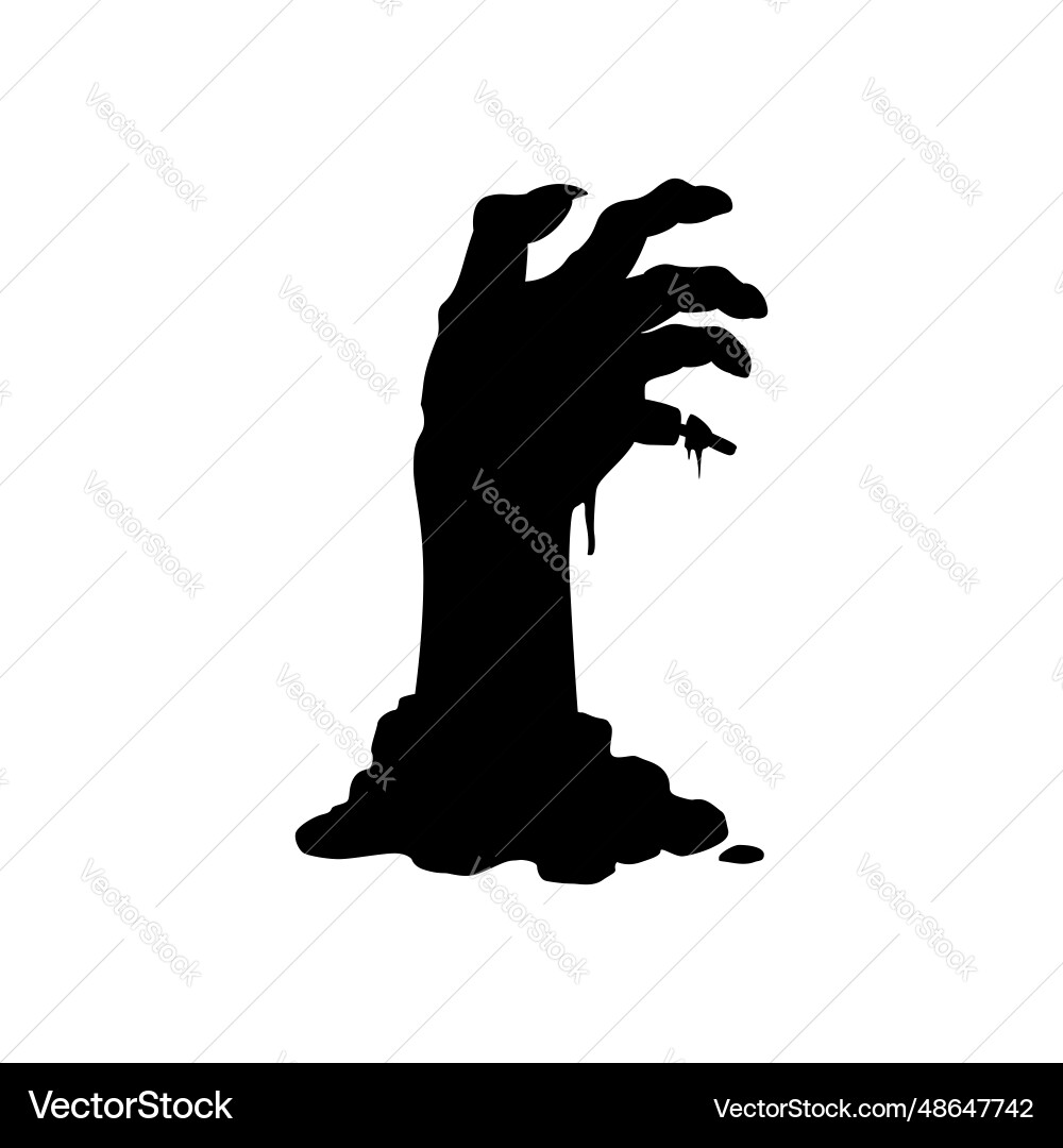 Zombie Hand Silhouette Zombie Hands SVG Halloween Zombie Hands