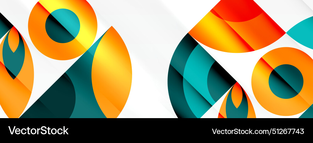 A colorful geometric pattern of circles Royalty Free Vector