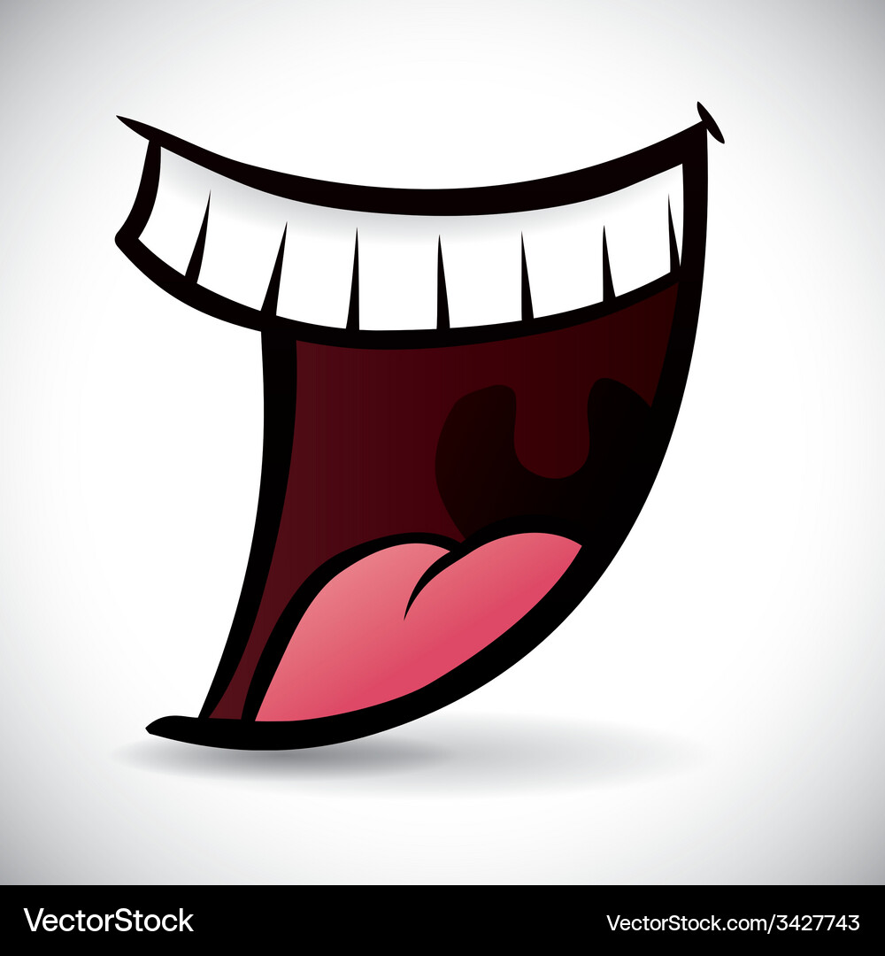 Realistic Mouth Illustration – Royalty-Free Vector | VectorStock