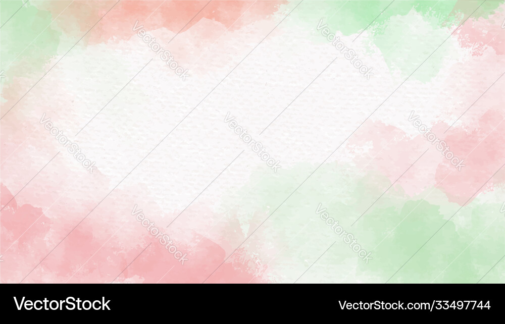 Christmas and green watercolor splash Royalty Free Vector