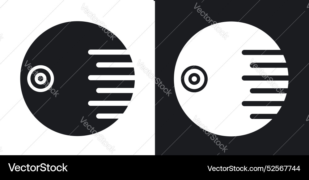 Death star icon set on white background Royalty Free Vector