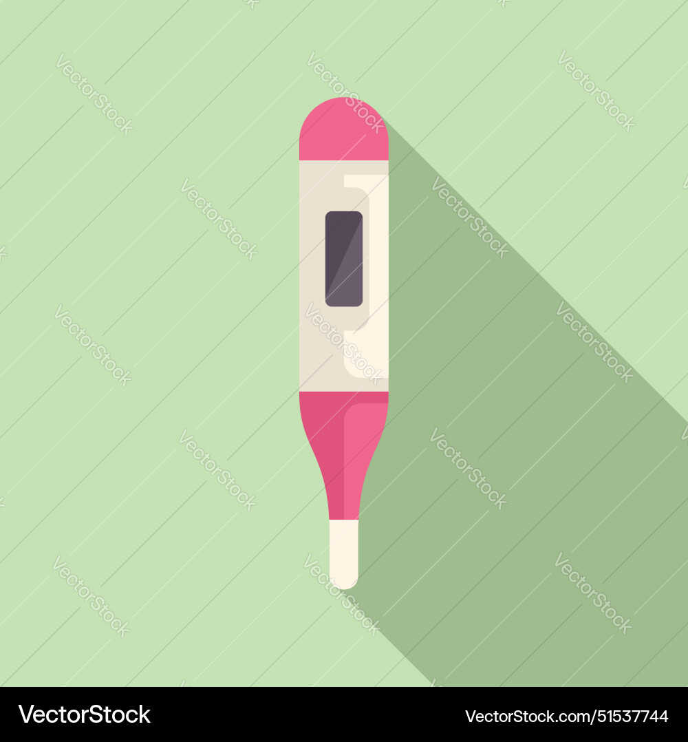 Flat design pregnancy test icon with shadow Vector Image