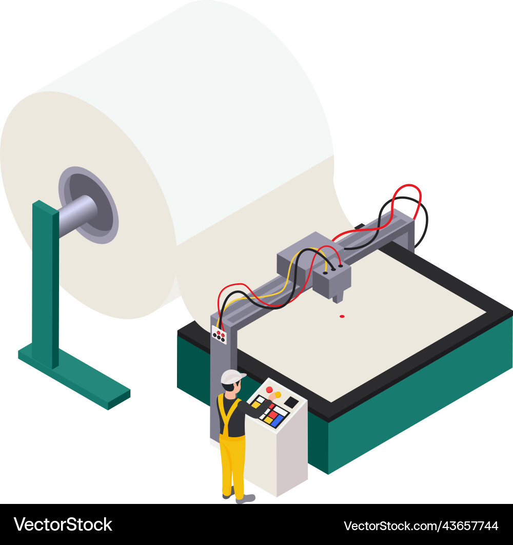 Paper production icon Royalty Free Vector Image
