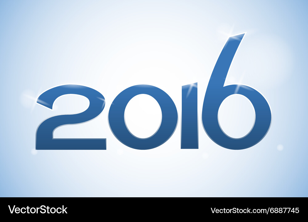 2016 Royalty Free Vector Image - VectorStock