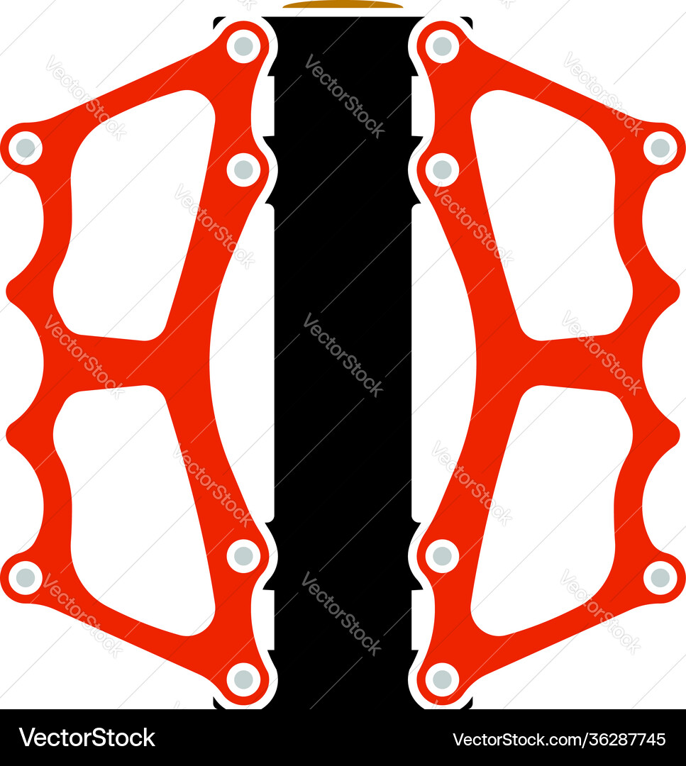 Bike pedal icon Royalty Free Vector Image - VectorStock