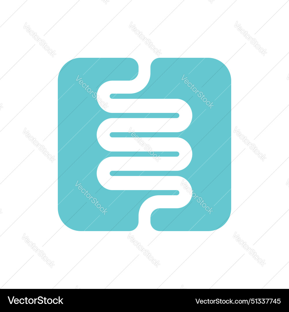 Digestive system logo Royalty Free Vector Image