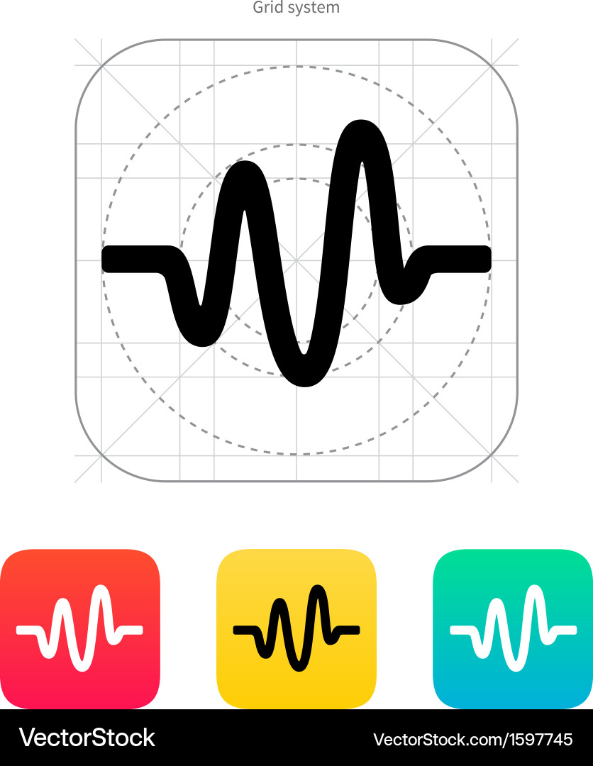 Sound wave icon Royalty Free Vector Image - VectorStock