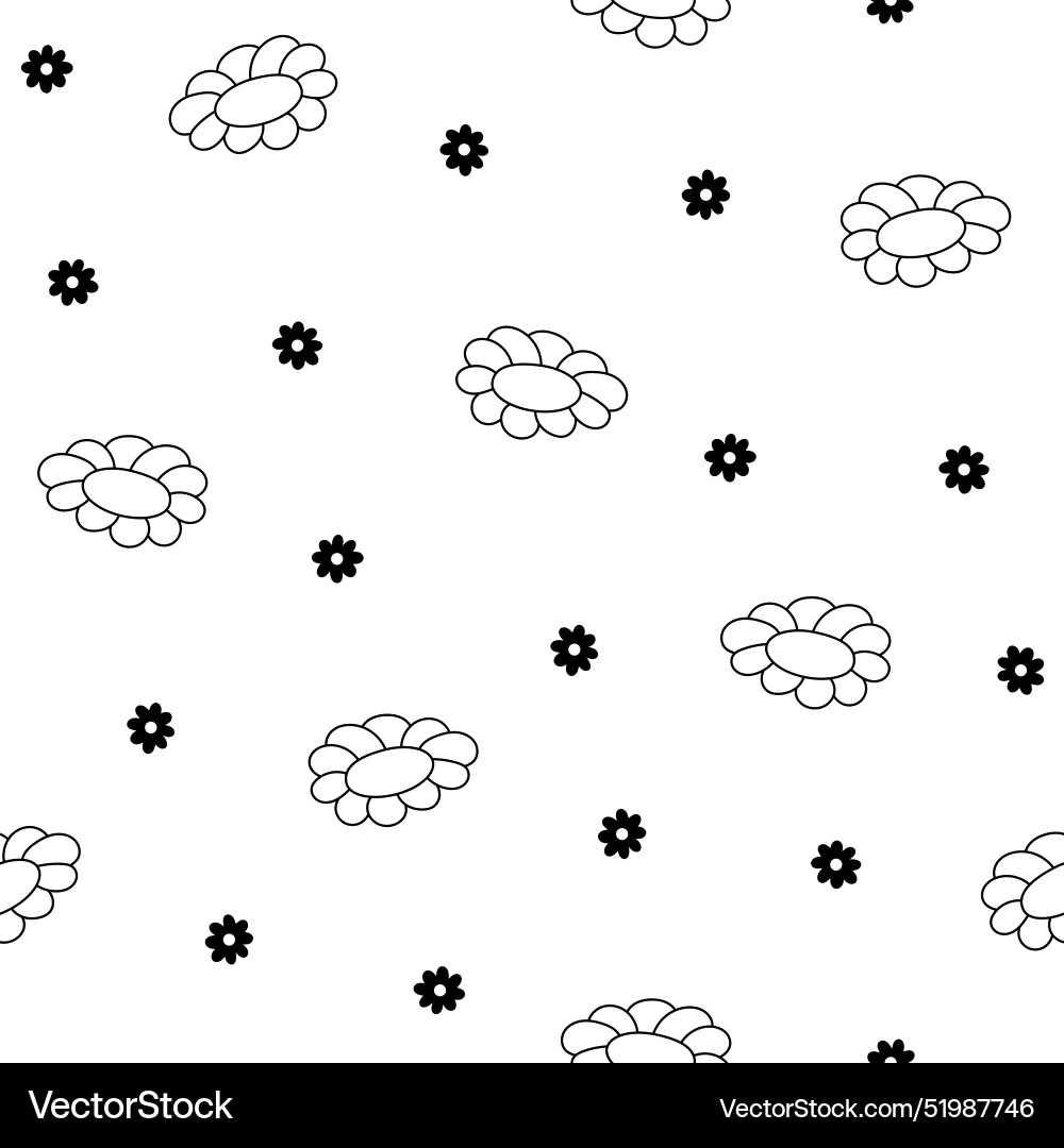 Bud flower plant coloring page Royalty Free Vector Image