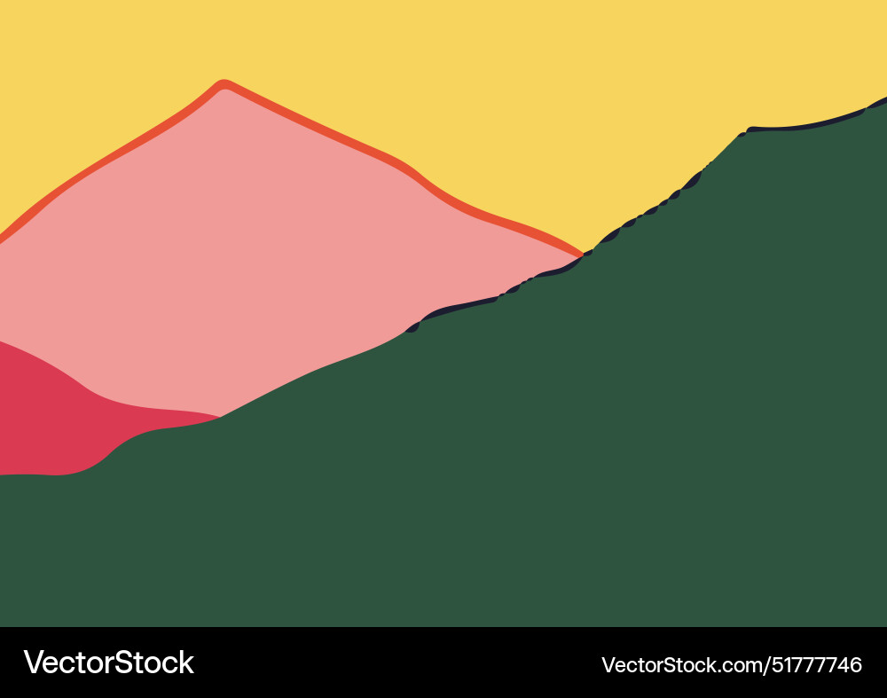 Colorful abstract hills Royalty Free Vector Image