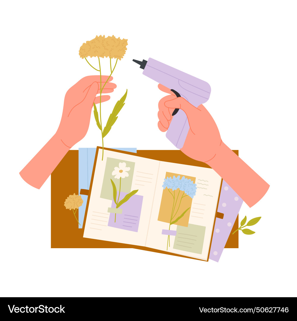 Creative hands workshop Royalty Free Vector Image