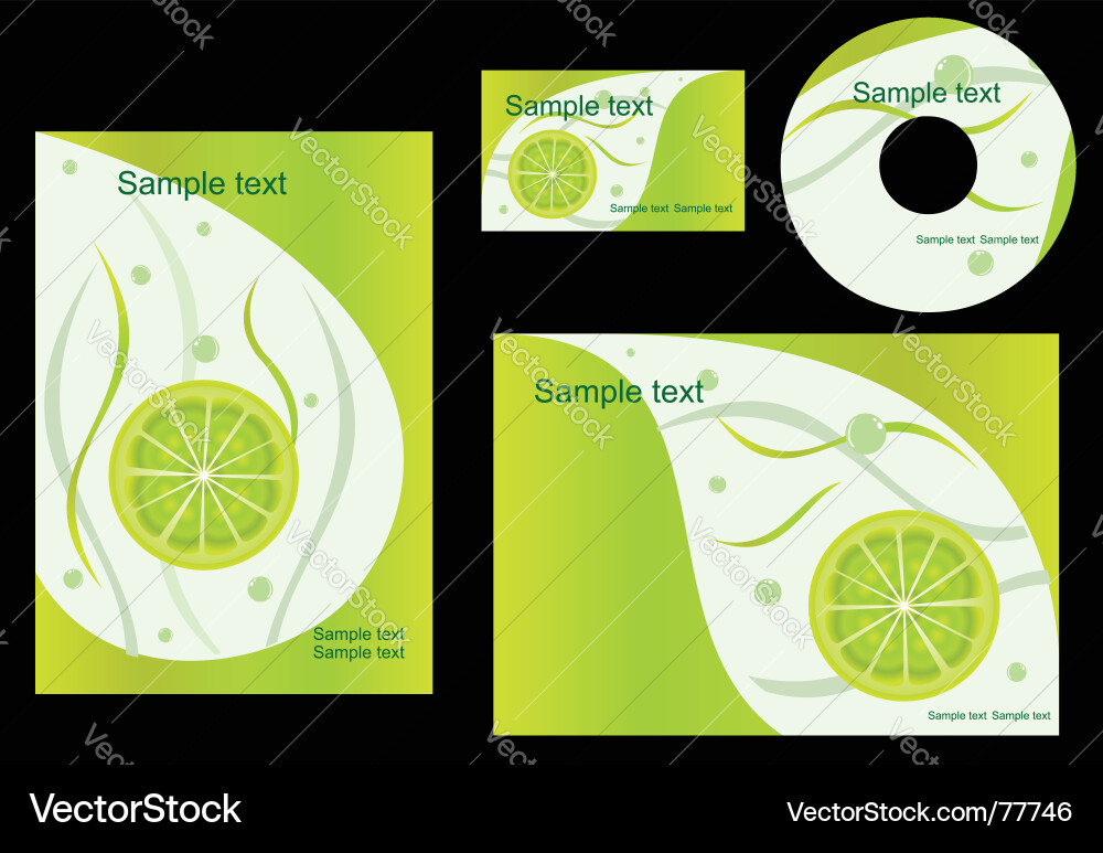 Elements of corporate style Royalty Free Vector Image