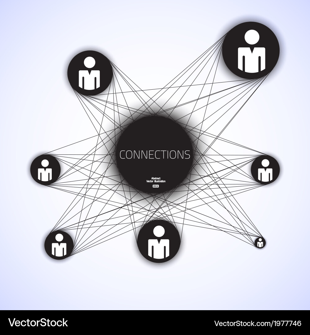 Geometric connections Royalty Free Vector Image