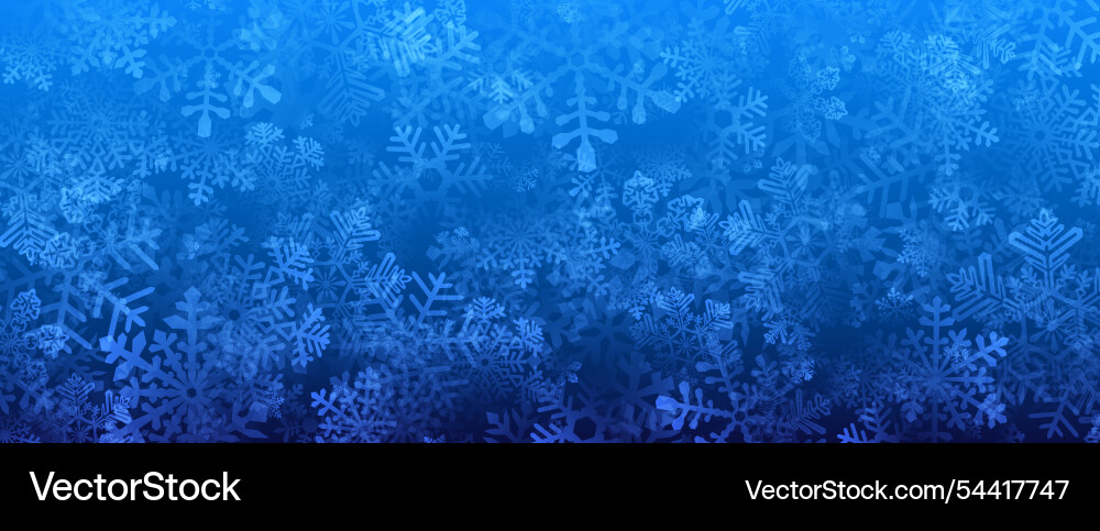 Blue snowflake background design Royalty Free Vector Image