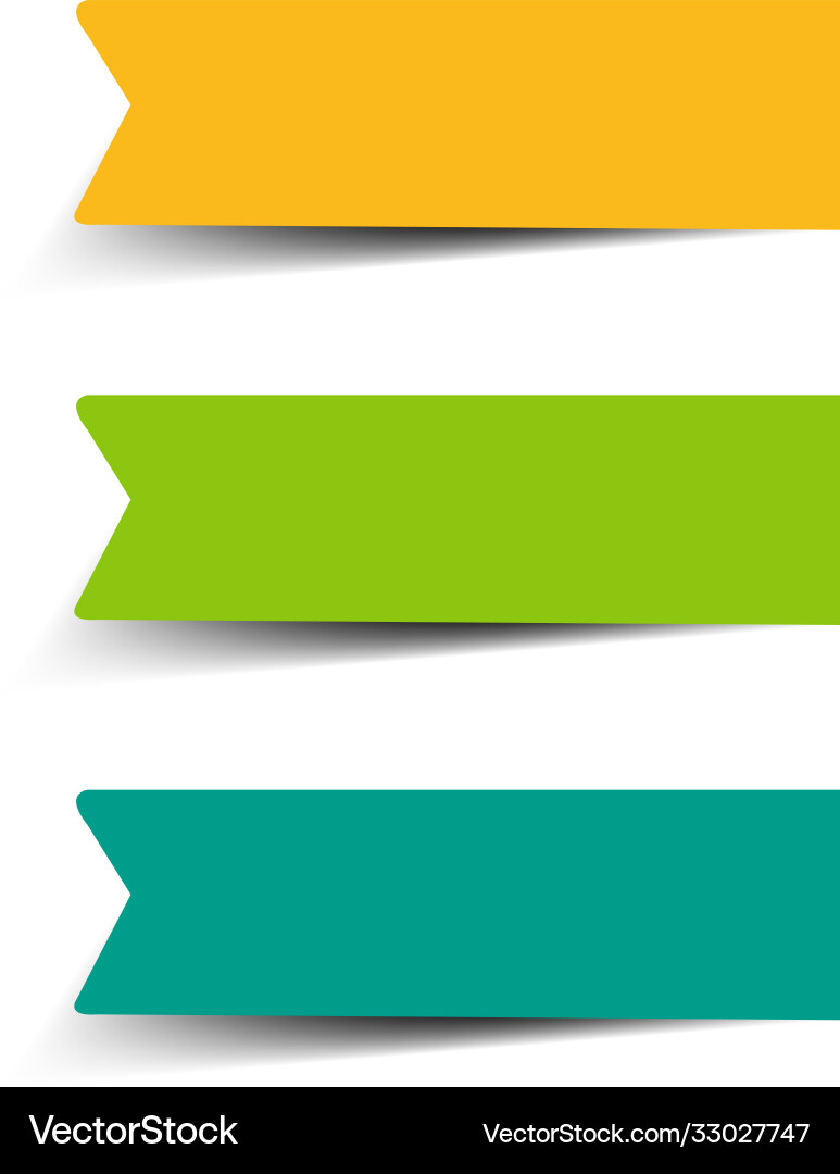 Colorful labels with isolated white background Vector Image