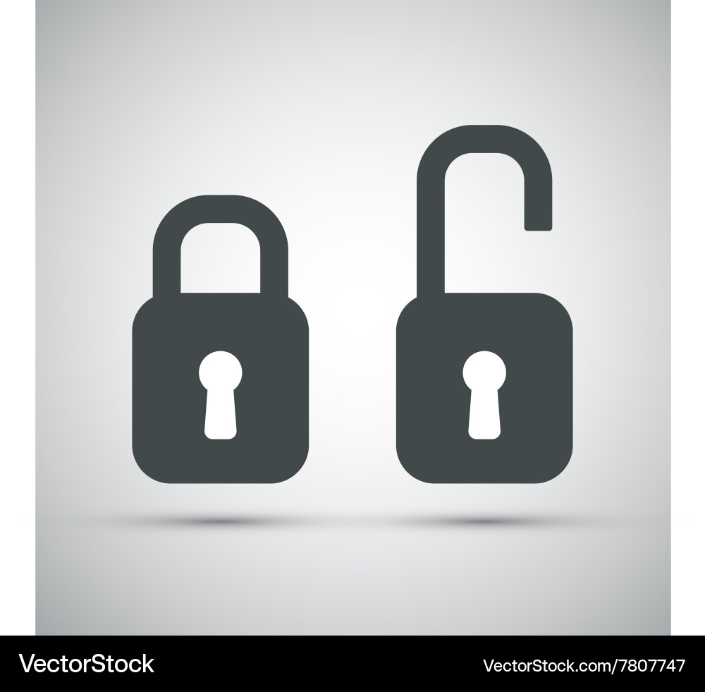 Lock Icon - Security Symbol Royalty Free Vector Image