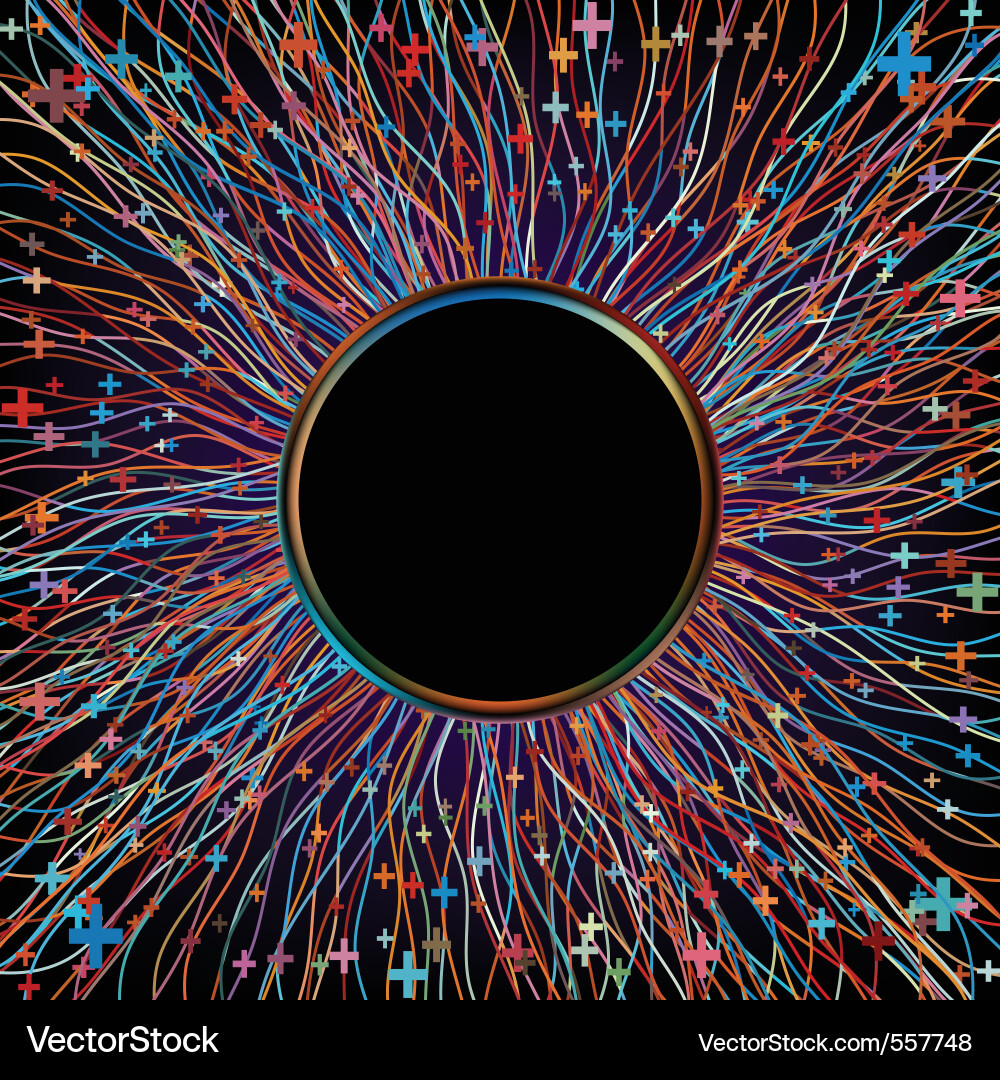 Abstract multicolor beams Royalty Free Vector Image