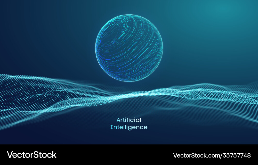 AI Network Technology Royalty Free Vector Image