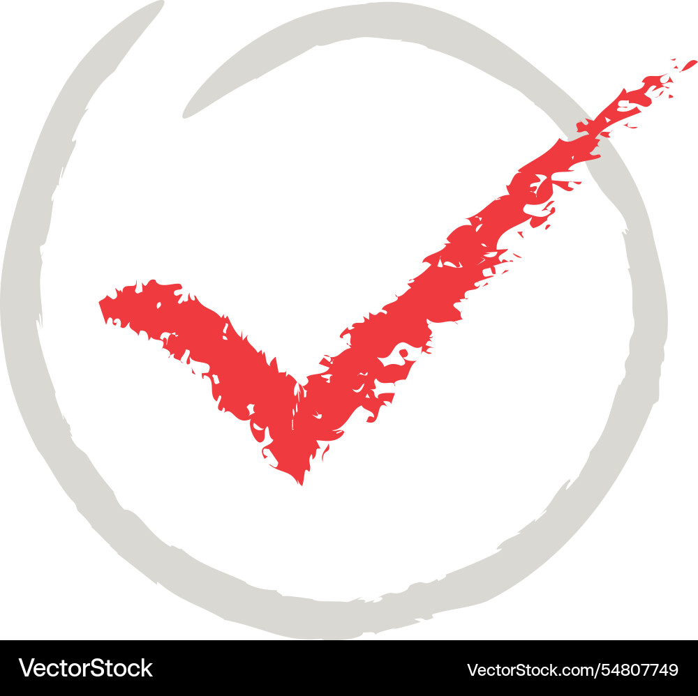 Check box doodle Royalty Free Vector Image - VectorStock