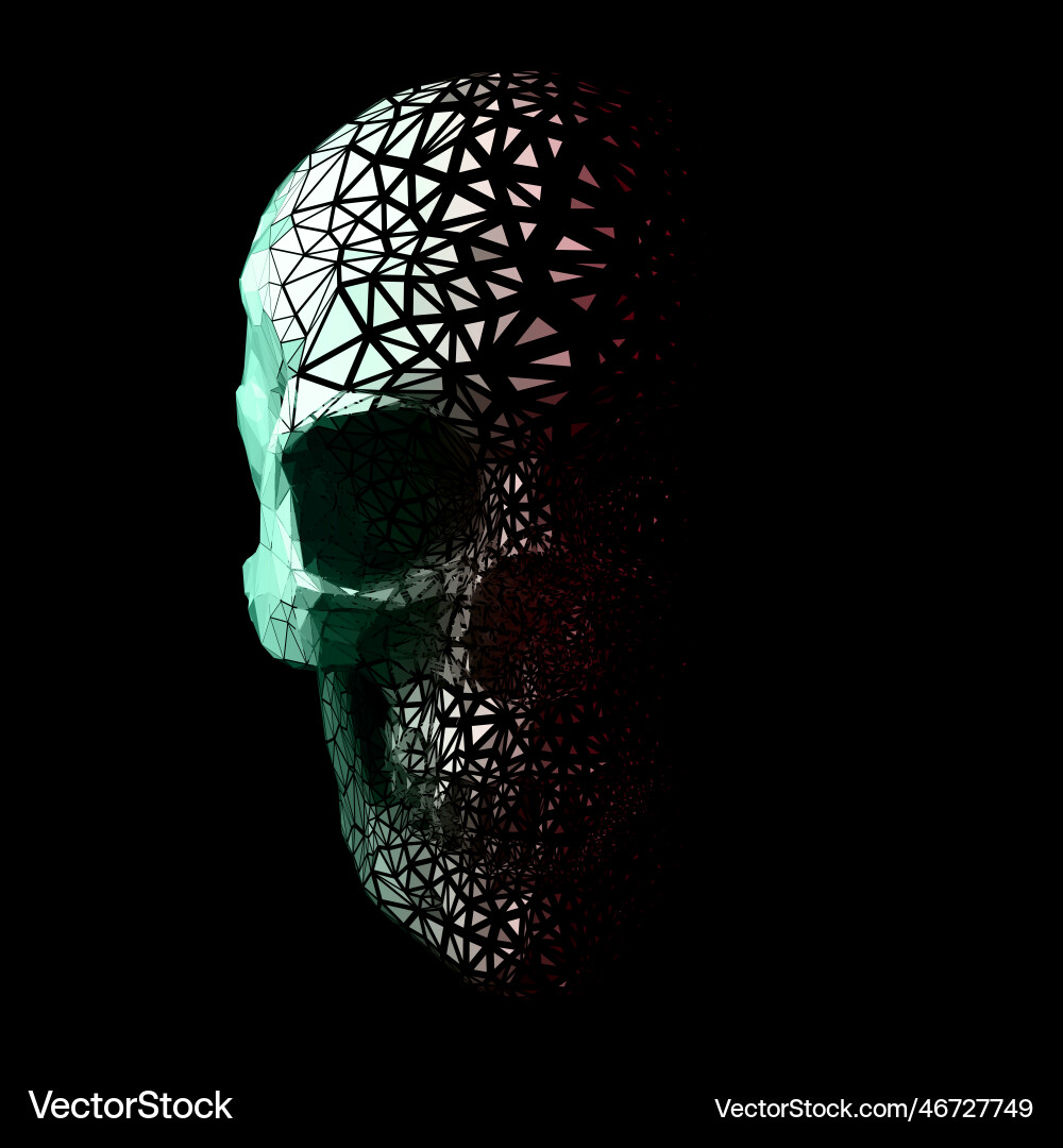 Triangle Skull Horror Vector Images (over 540)