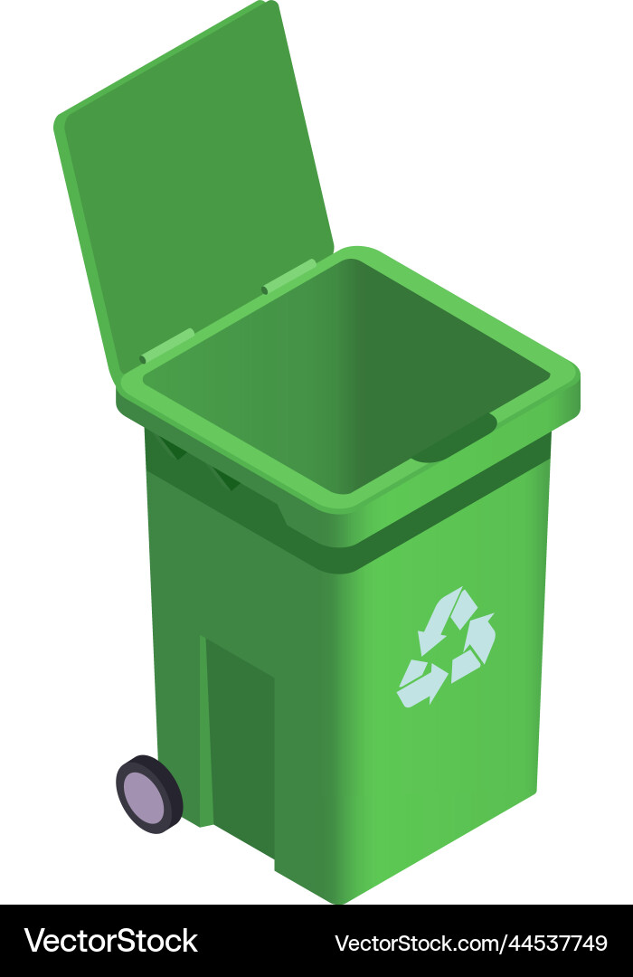 Garbage bin icon Royalty Free Vector Image - VectorStock