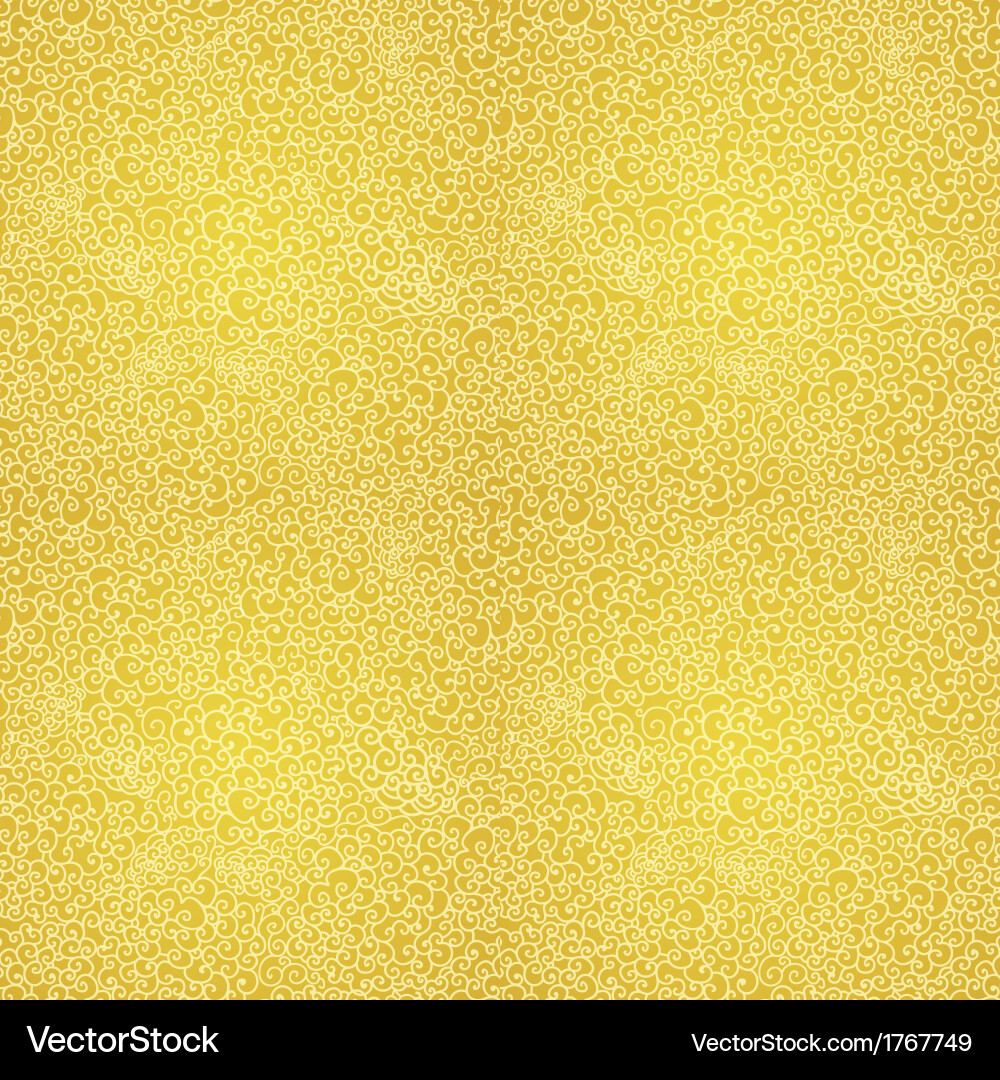 Gold christmas doodle seamless pattern Royalty Free Vector
