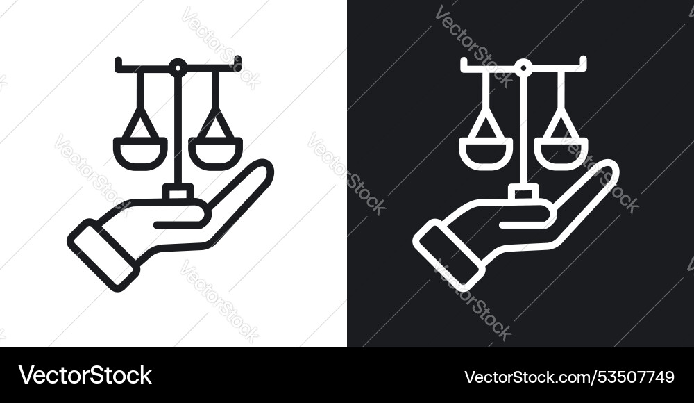 Lawline in thin line black color flat simple Vector Image
