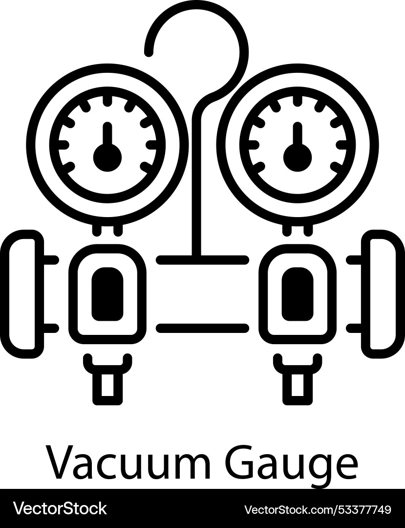 Vacuum gauge Royalty Free Vector Image - VectorStock