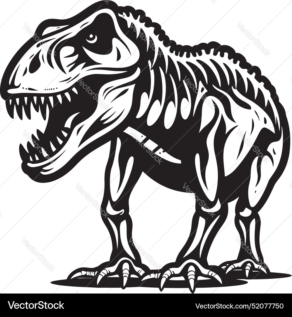 Ancient apex t rex graphic design paleontological Vector Image