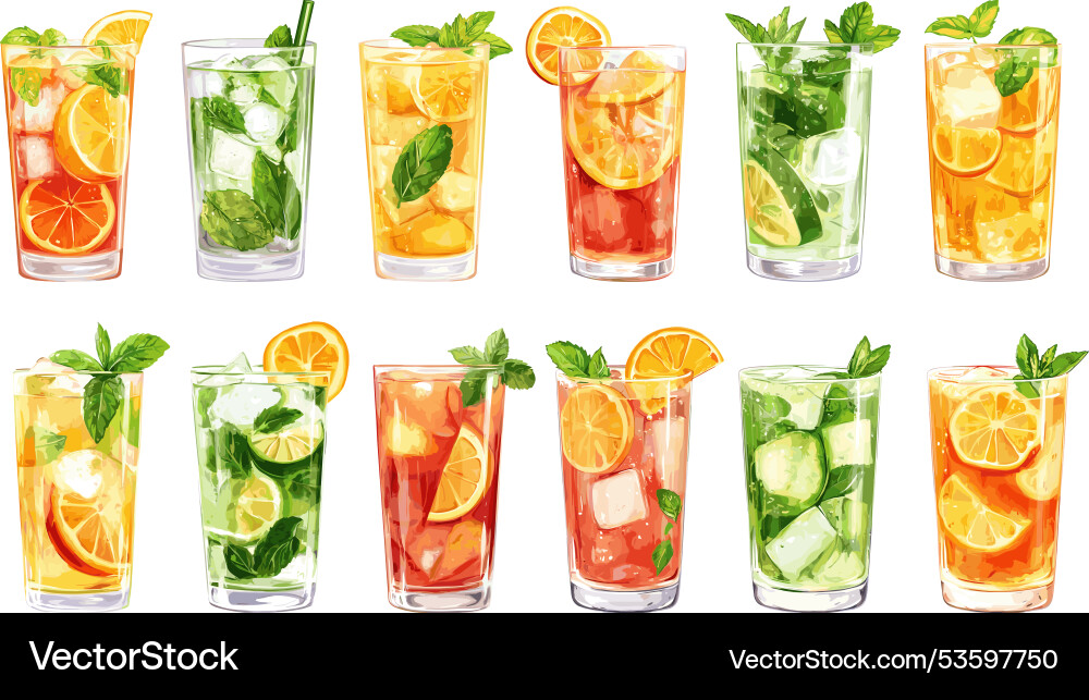 Cartoon lemonade lemon grape citrus juice Vector Image