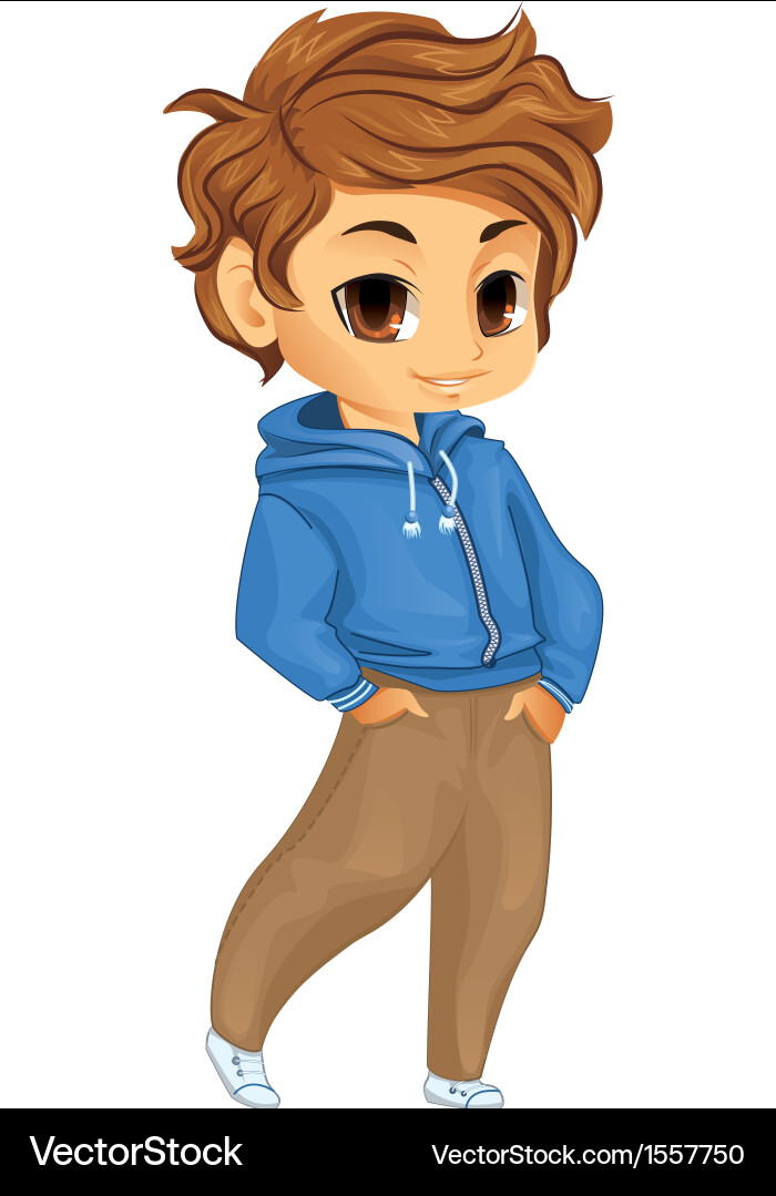 Cute little boy Royalty Free Vector Image - VectorStock