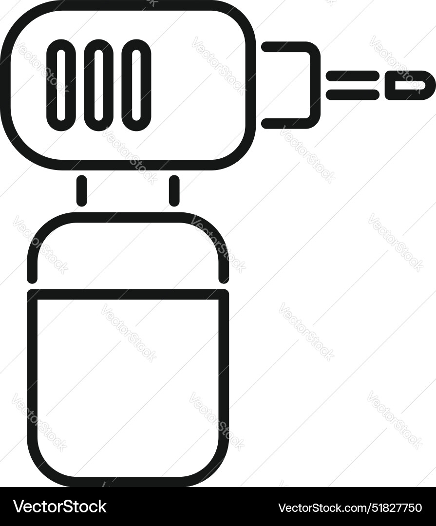 Electric screwdriver standing on charging station Vector Image