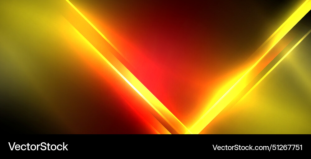 An electric blue and amber triangle with a lens Vector Image