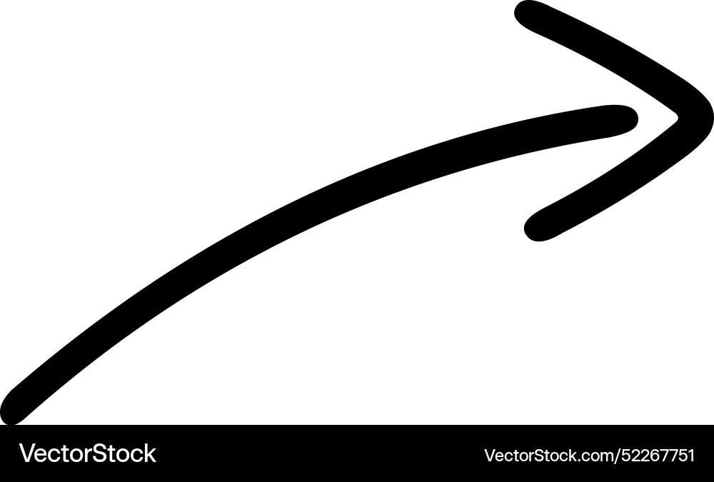 Drawn arrow Royalty Free Vector Image - VectorStock