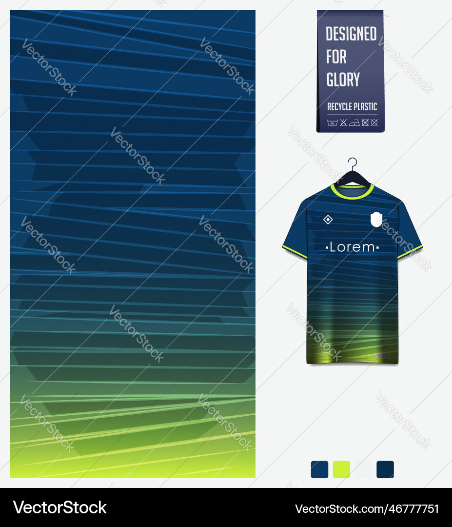Soccer jersey pattern design stripes Royalty Free Vector