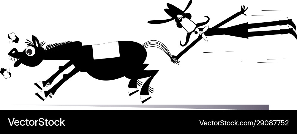 Cartoon rodeo Royalty Free Vector Image - VectorStock