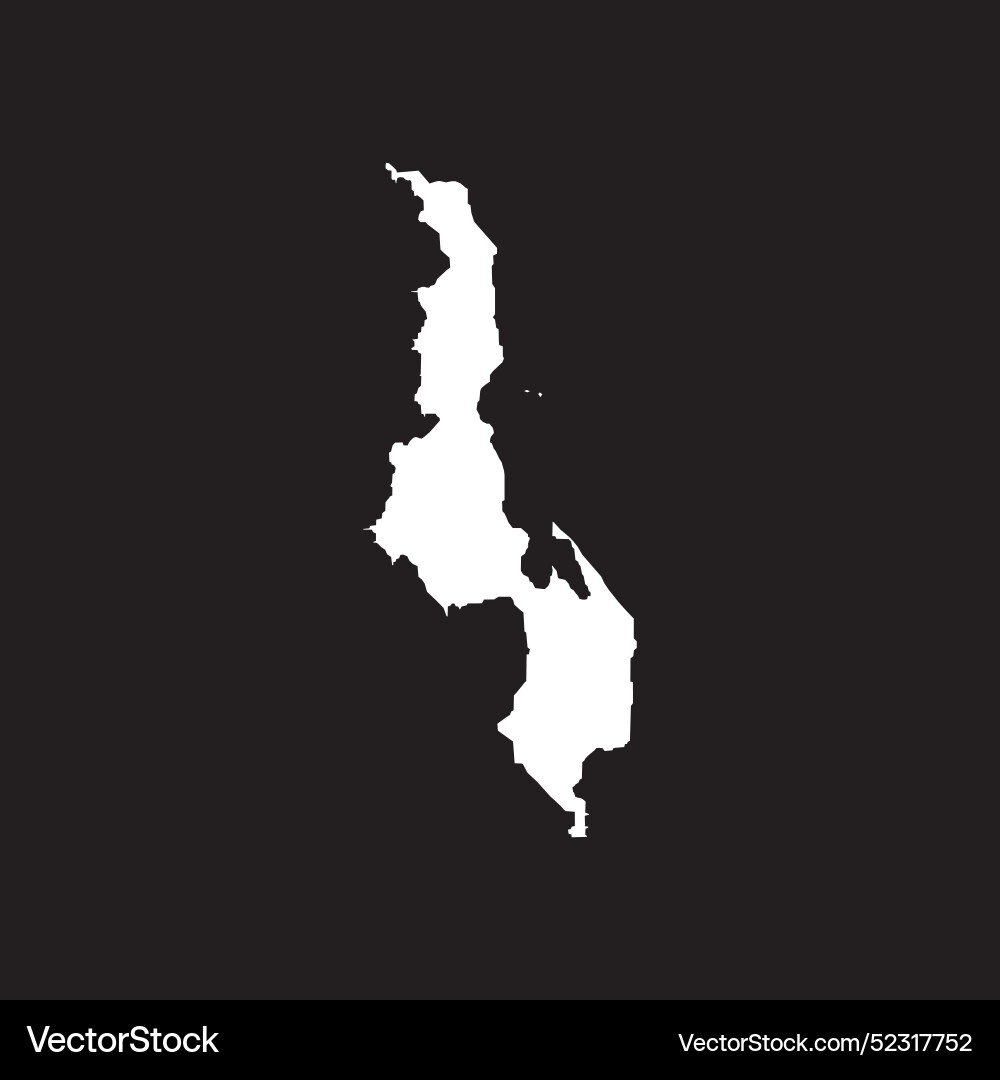 Malawi map icon Royalty Free Vector Image - VectorStock