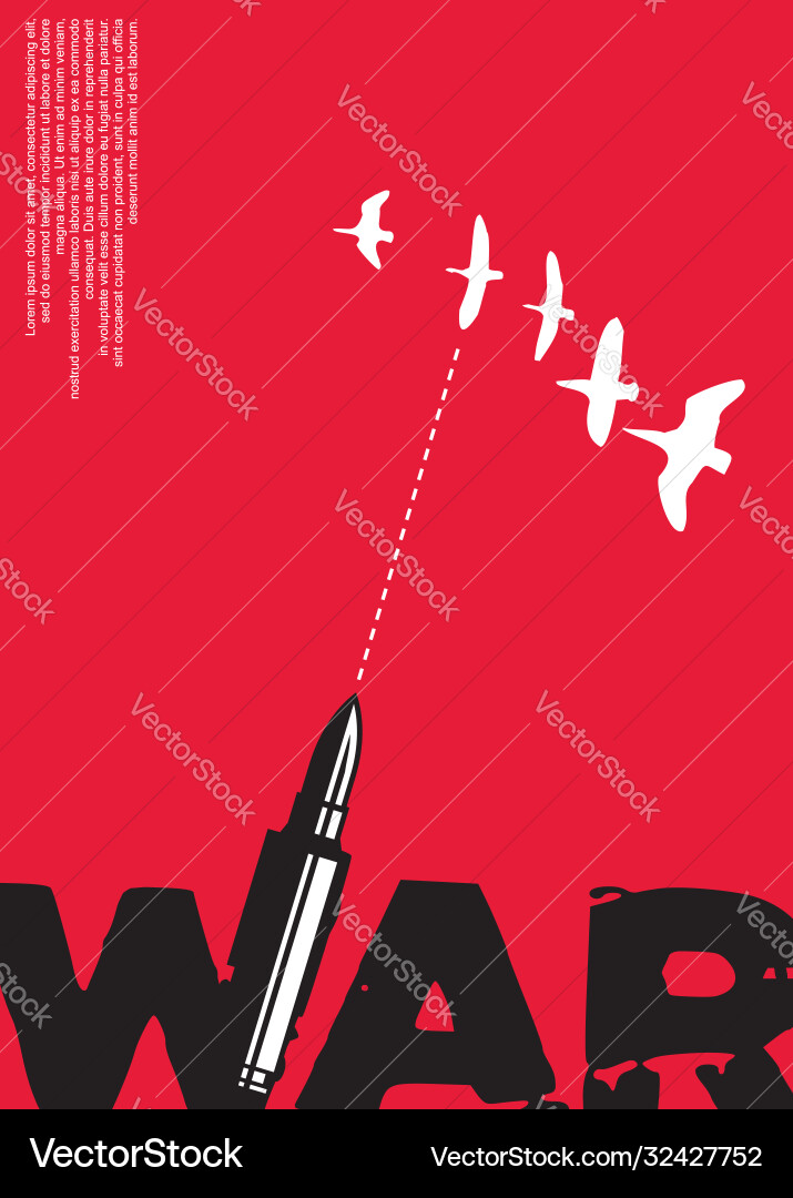 War poster design Royalty Free Vector Image - VectorStock