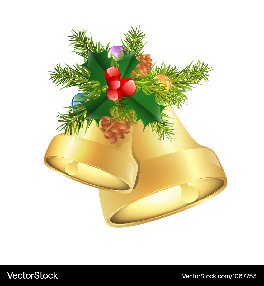 Christmas bells Royalty Free Vector Image - VectorStock