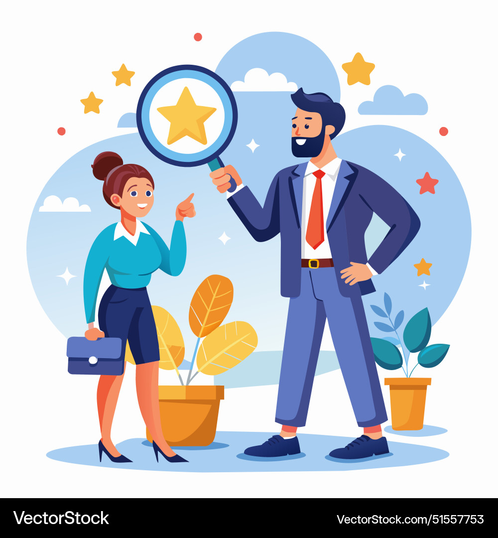 Employee performance evaluation appraisal Vector Image
