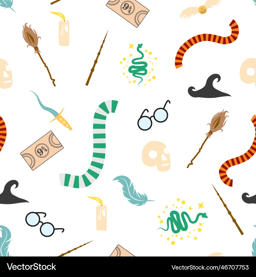 Harry potter seamless Vector Images & Graphics for Commercial Use ...