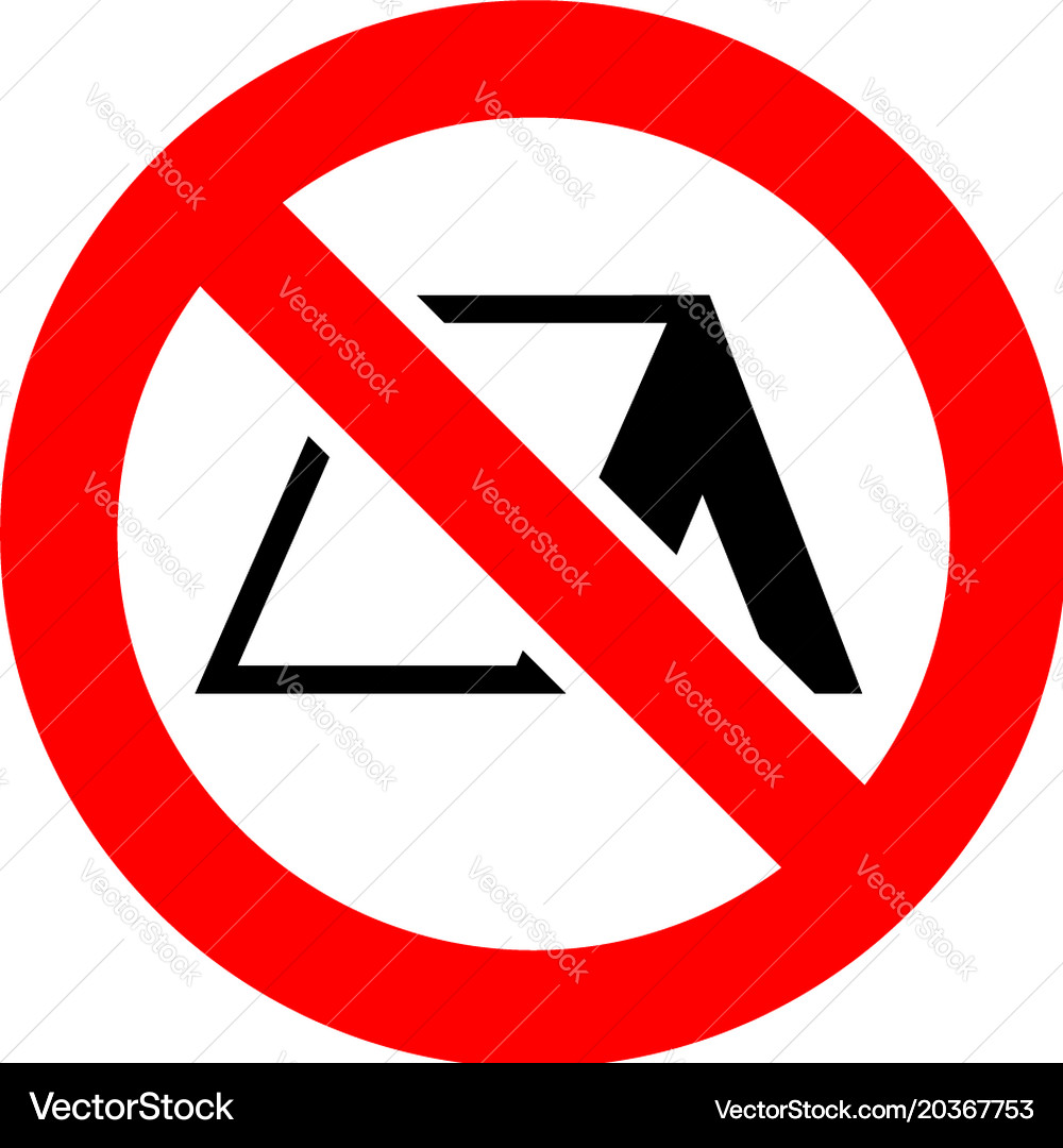 Prohibition red sign Royalty Free Vector Image
