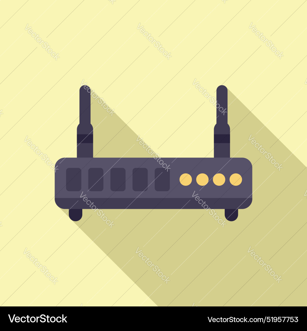 Wifi router providing wireless internet access Vector Image
