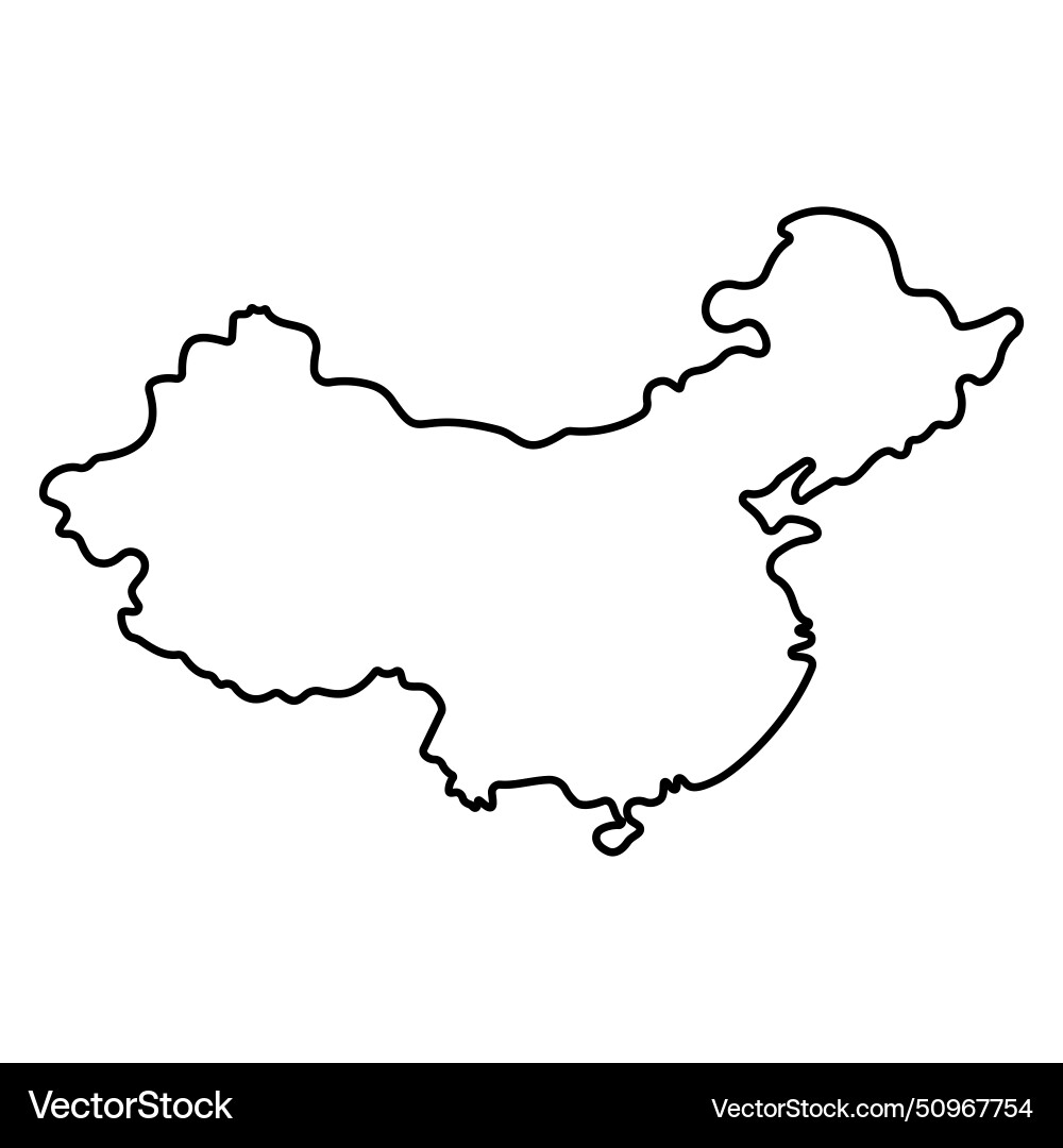China world map pattern geography location asia Vector Image