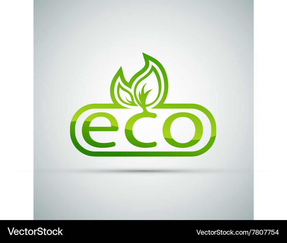 Eco logo Royalty Free Vector Image - VectorStock